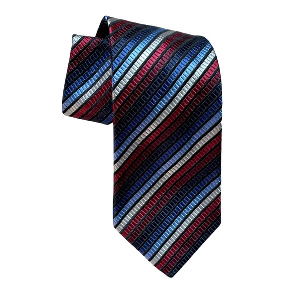 Emilio Ramano | Accessories | Emilio Romano Tie Red White Blue ...
